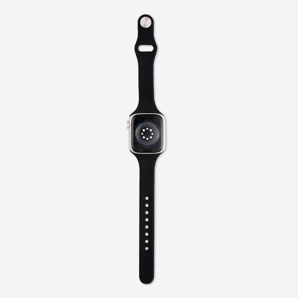 Slim Silicone Apple Watch Band - Black - The Salty Fox